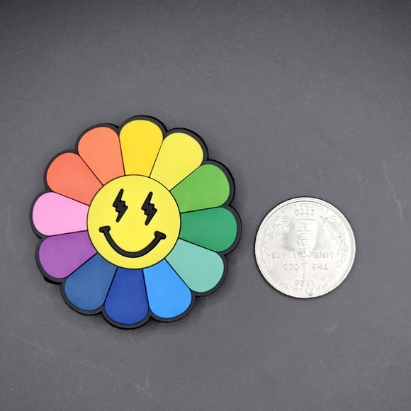 CROCS | Accessories | 55 Rainbow Flower Croc Charm | Poshmark